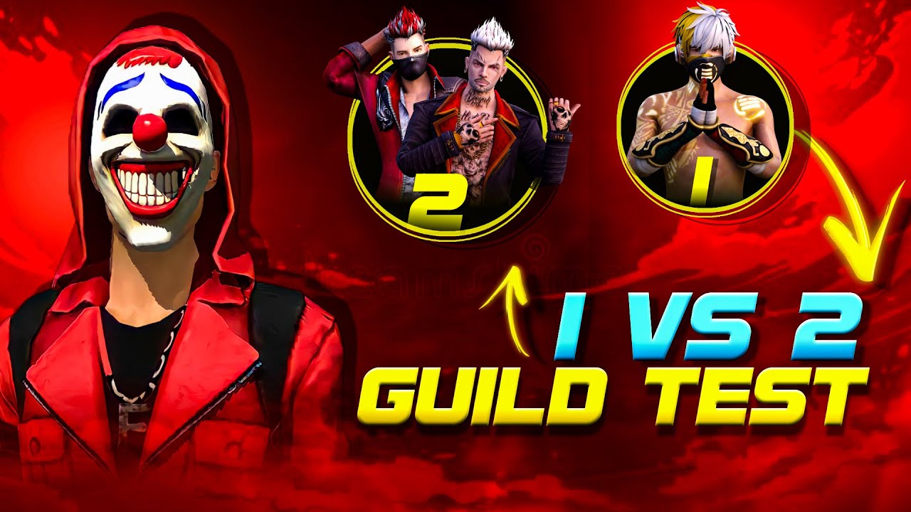 GUILD TEST 1 VS 2 FREE FIRE 🚩 || FREE FIRE GUILD TEST 💪 || FF GUILD ...