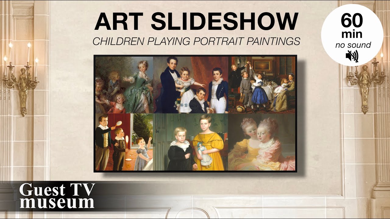 Children Playing Portrait Paintings | Art Slideshow for your TV (Season ...