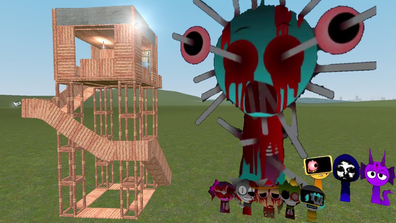 Nightmare Sprunki Scary Vs Towers In Garry's Mod - YouTube