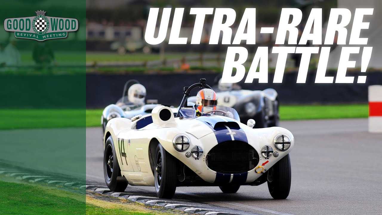 Ultra-rare Cunningham C4R dances around V12 Lagonda at Goodwood - YouTube