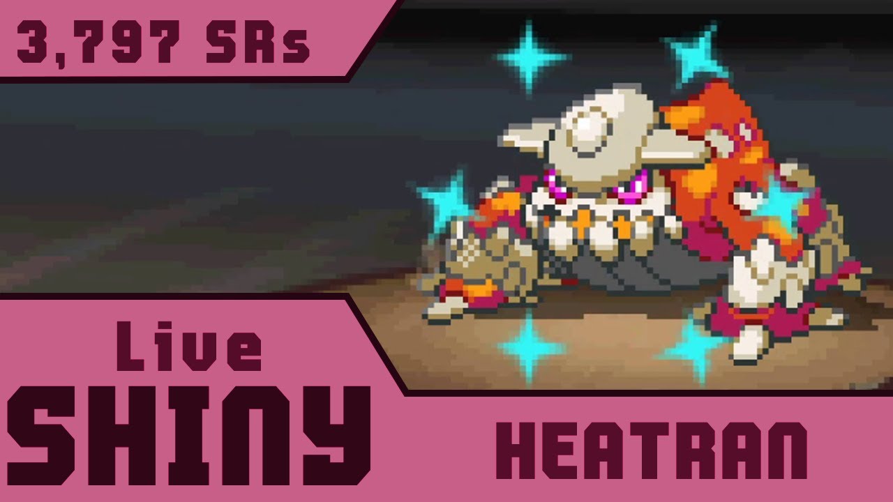 Live Shiny Heatran after 3,797 SRs! • Pokemon Black 2 - YouTube