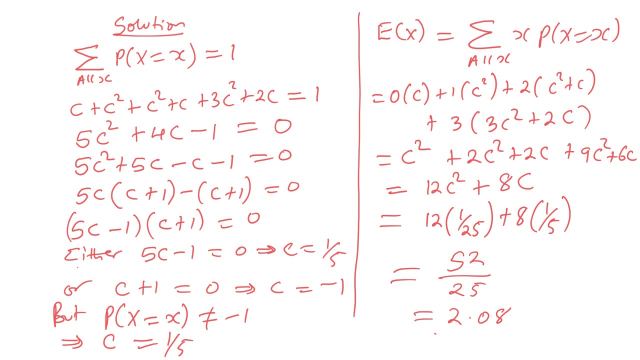 Expectation of any function of X - YouTube