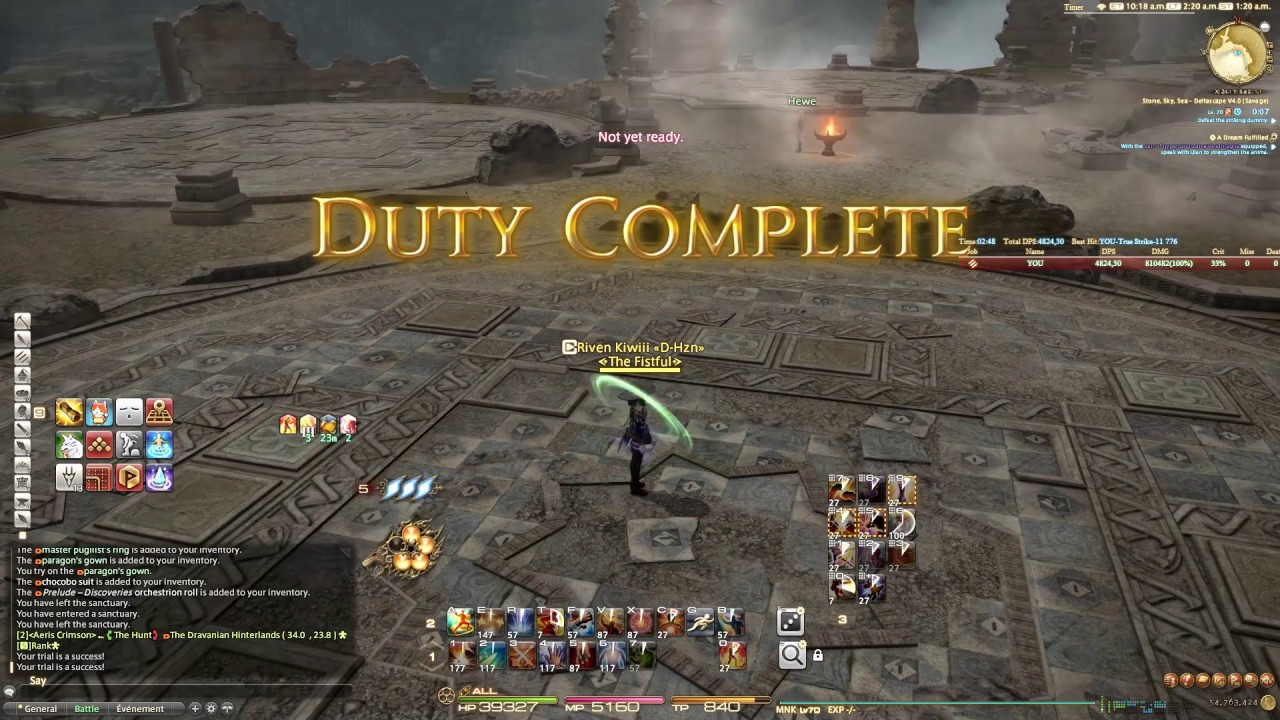 【FFXIV】Monk ~ Basic Opener and Rotation @4824dps - YouTube