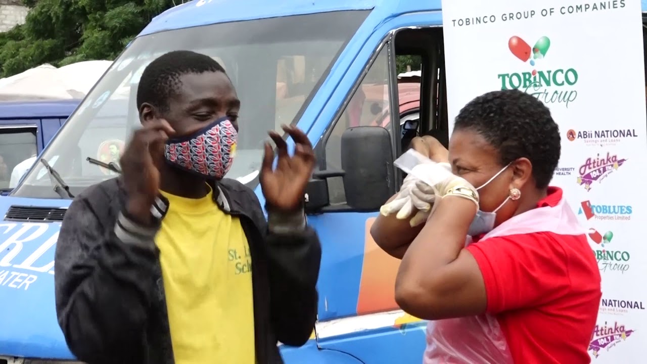 Sensitization on Covid 19 by Samuel Amo Tobbin Foundation and Entrance ...