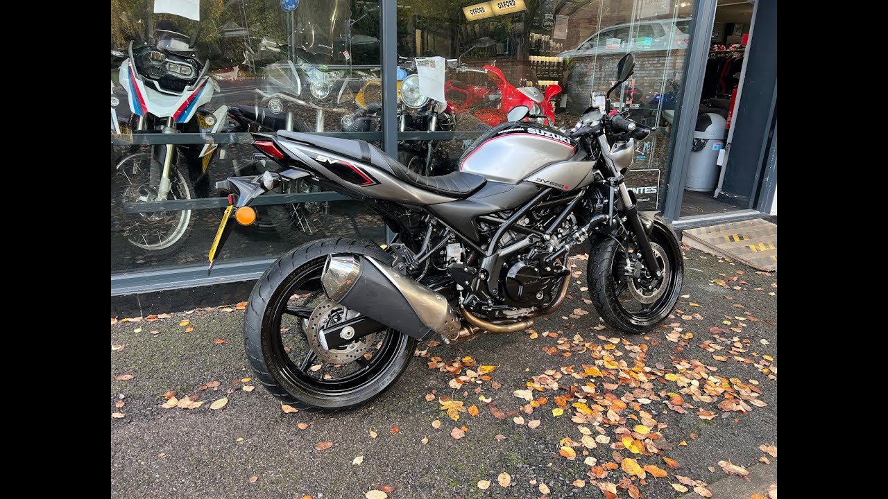 SUZUKI SV650 X 2019 GREY 03,019 MILES START UP & WALK ROUND VIDEO - YouTube