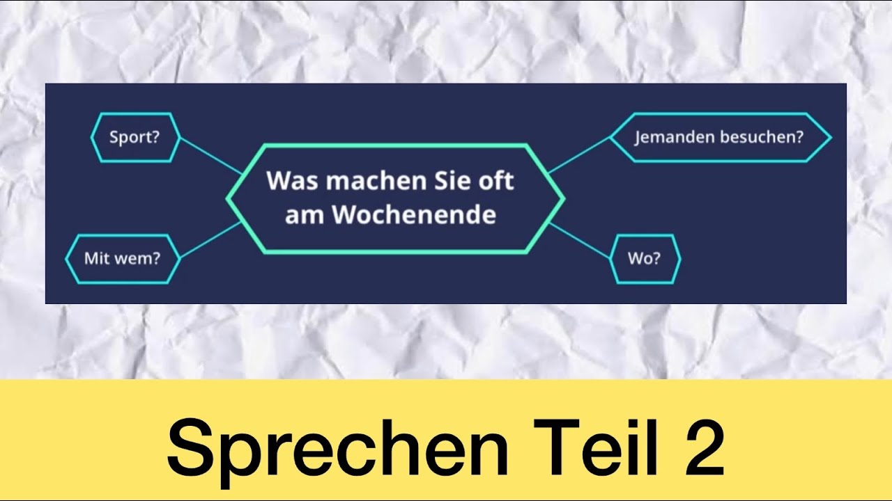 A2: Sprechen Teil 2 : Was machen Sie oft am Wochenende? - YouTube