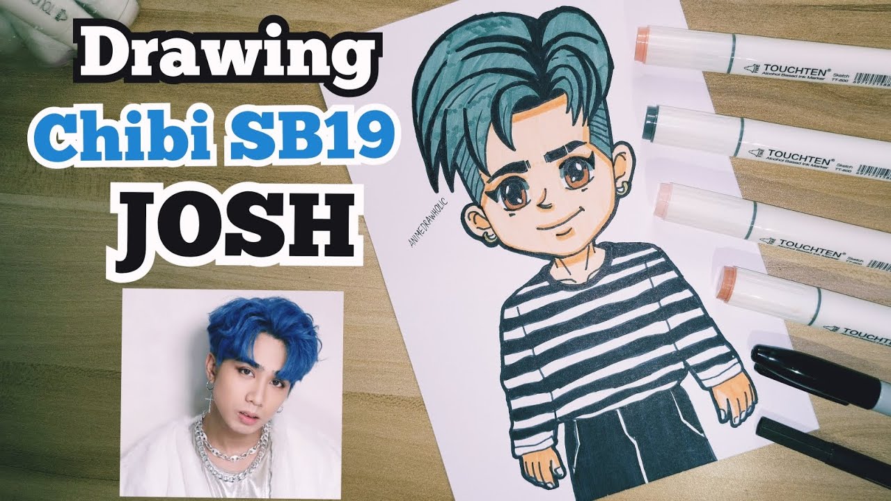 Drawing Chibi SB19 Josh | #animedrawholic - YouTube