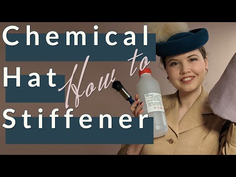 How to stiffen felt with chemical stiffener | Millinery Technique