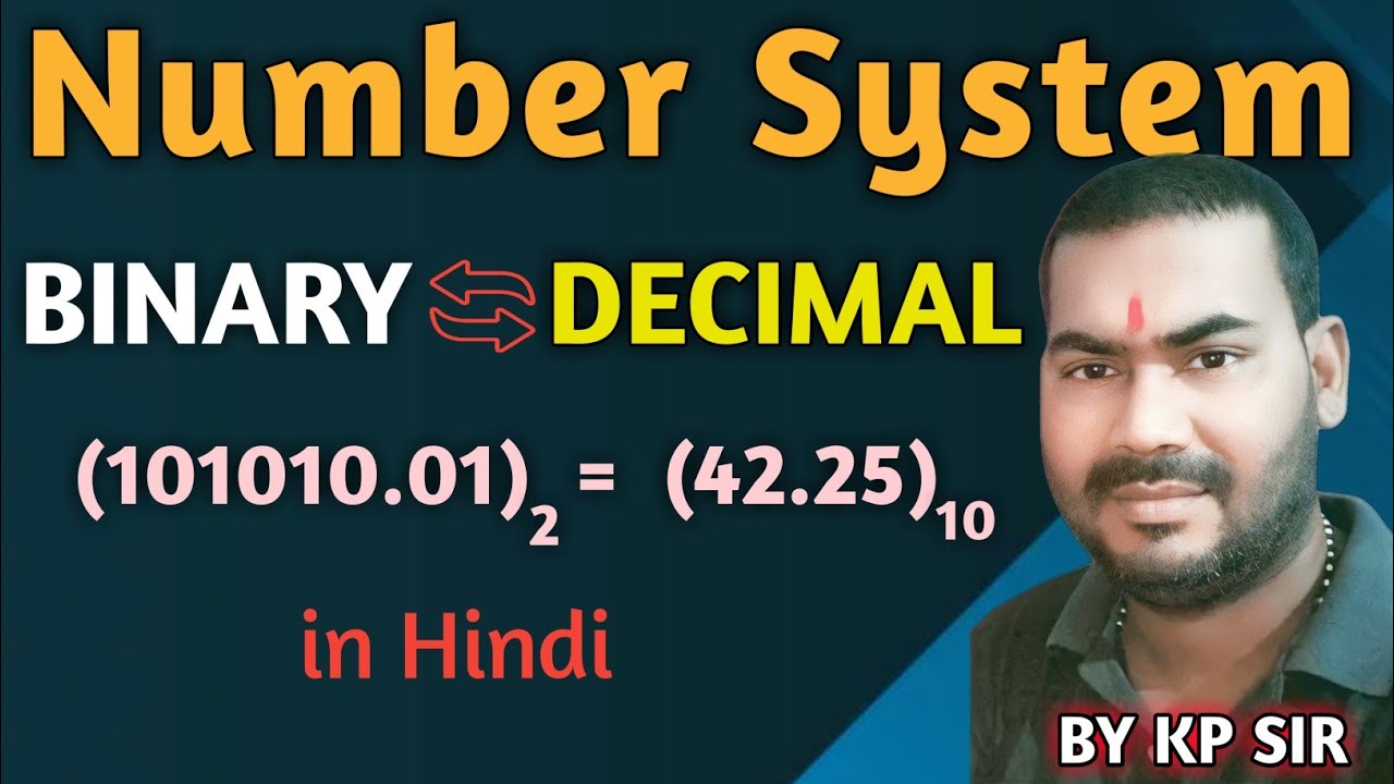Binary To Decimal Conversion In Hindi Digital Upbringsclasses Youtube