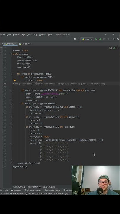 Code Wordle in Python using PyGame! Quick programming guide - YouTube