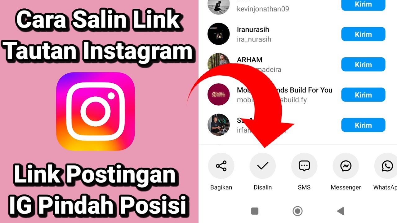 Cara Salin Link/Tautan Instagram Metode Baru di 2023 - YouTube