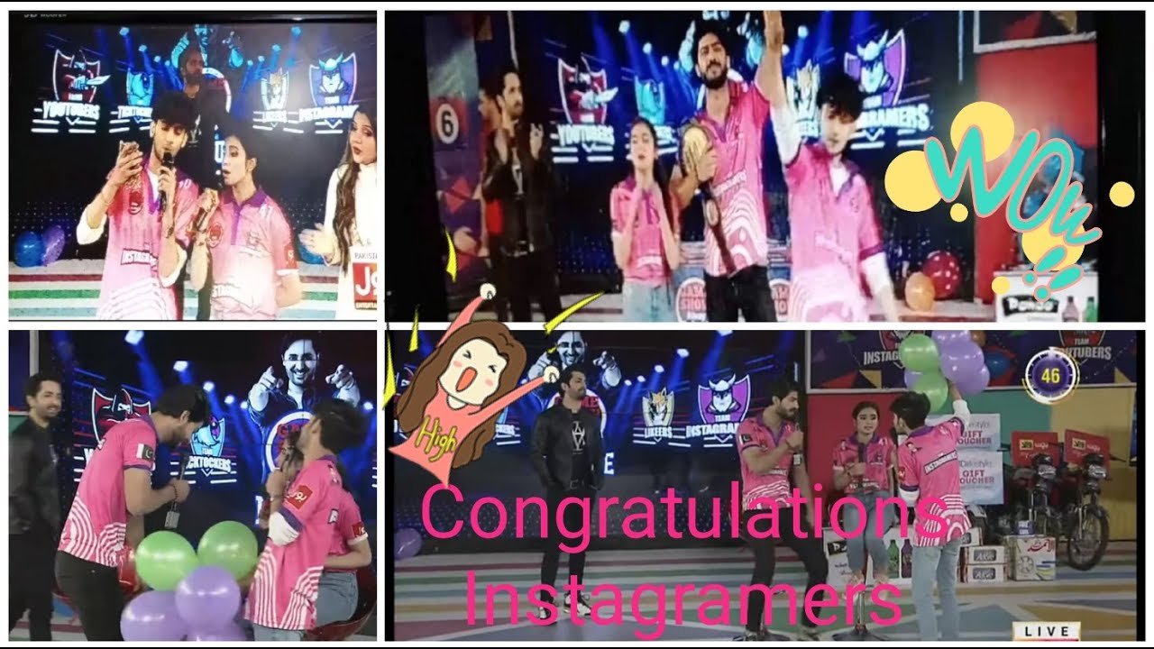 Team Instagramers won 🥳| Maaz Safdar | Abdul Basit | Maheen |amazing | Vlog 3 | Congratulations ...