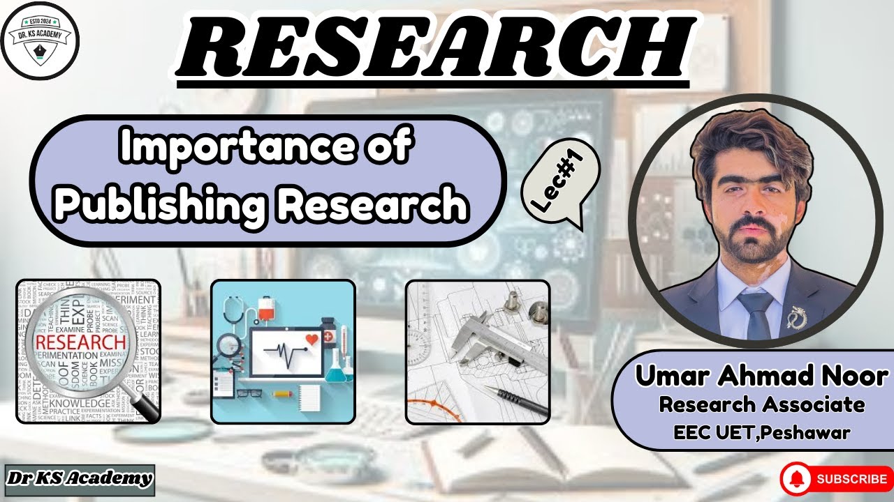Importance of Publishing Research | Lecture 1 - Research Insights ...