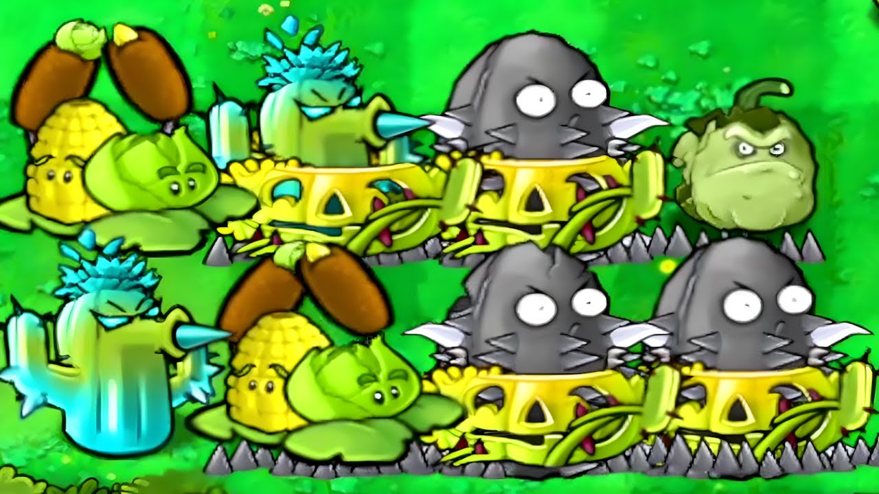 Steel Nut King and Ice Cactus - Plants vs Zombies Hybrid update 2.2 ...