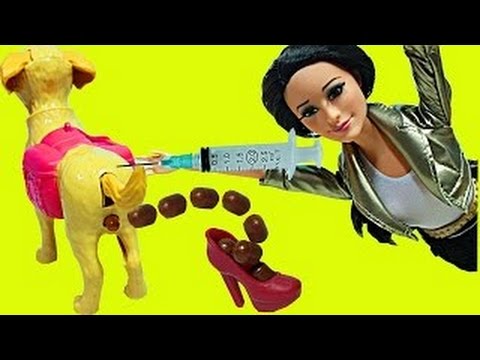 Барби. Какающая собака. Мультик с куклами. Barbie dolls videos.кен и ...