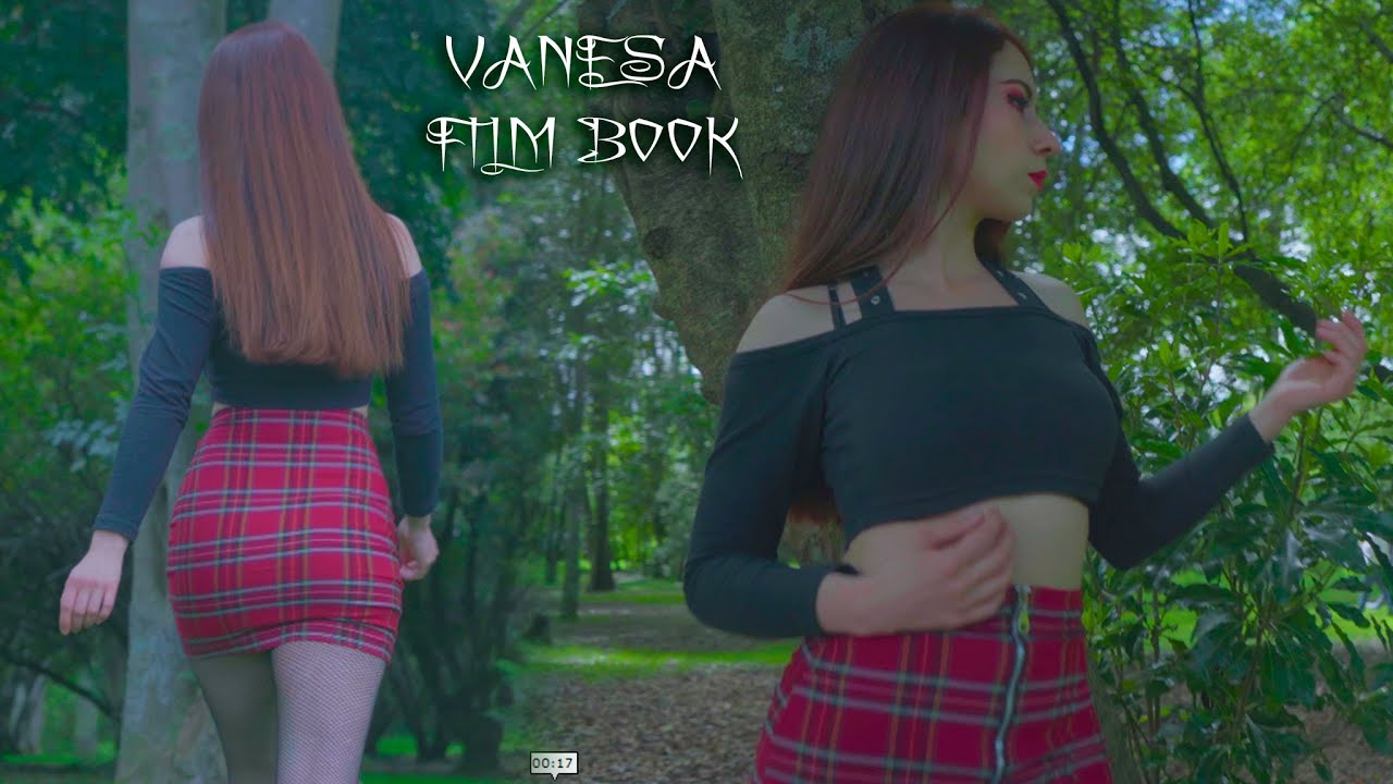 Muy Hermosa Vanesa Suárez en Top, falda y medias - Film Book - YouTube
