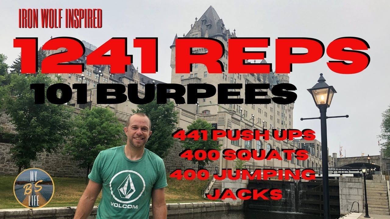 1241 REPS 101 BURPEES - 441 PUSHUPS 400 SQUATS 400 JACKS - IRON WOLF ...