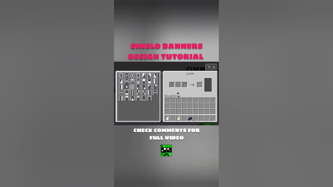 Minecraft Shield Banners Design - YouTube