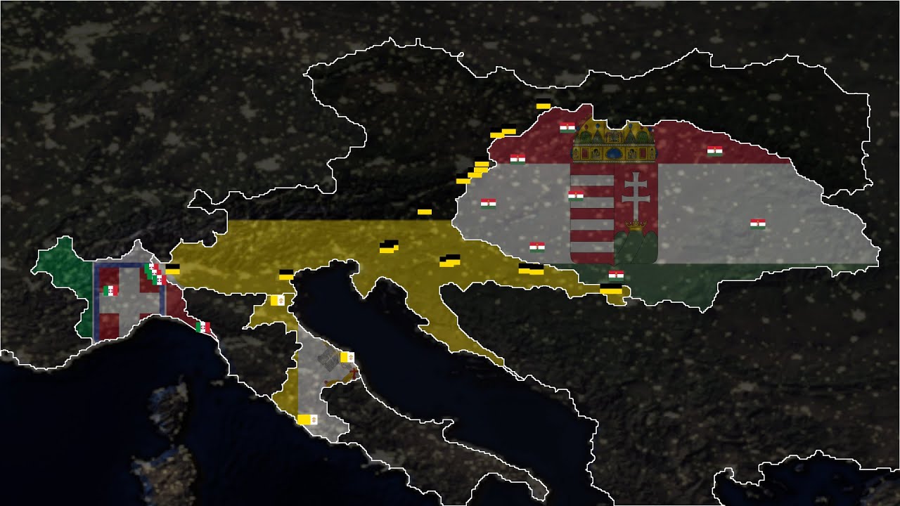 Austria vs Sardinia, Papal States and Hungary in 1848 | No foreign help ...