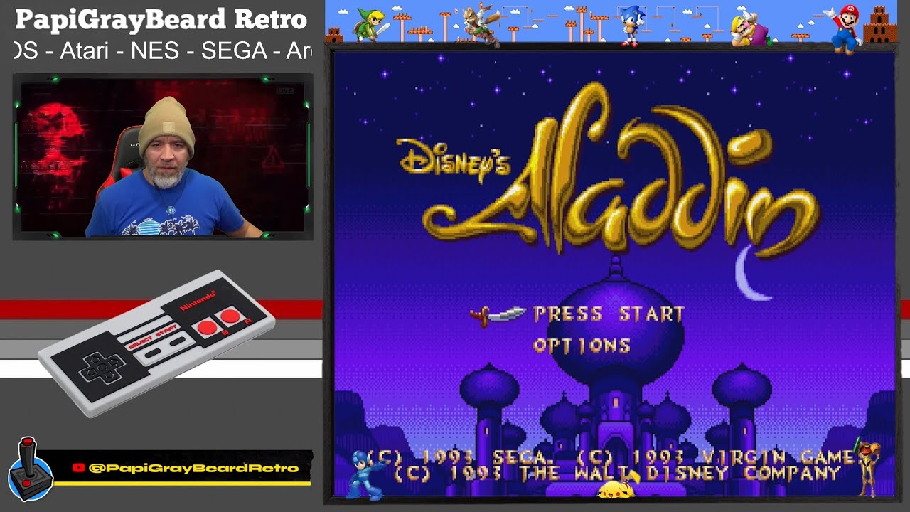 Sega Genesis Disney's Aladdin With Commentary Gameplay Review - YouTube