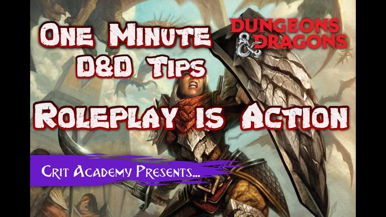 DnD Player Tip: Roleplayer Is Action | Dungeons and Dragon - YouTube