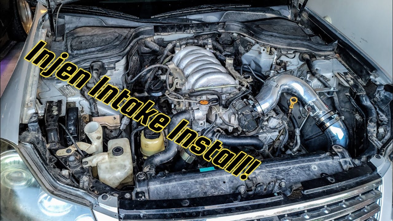 Injen Intake Install and Cleaning Throttle Body | INFINITI M45 VK45DE ...