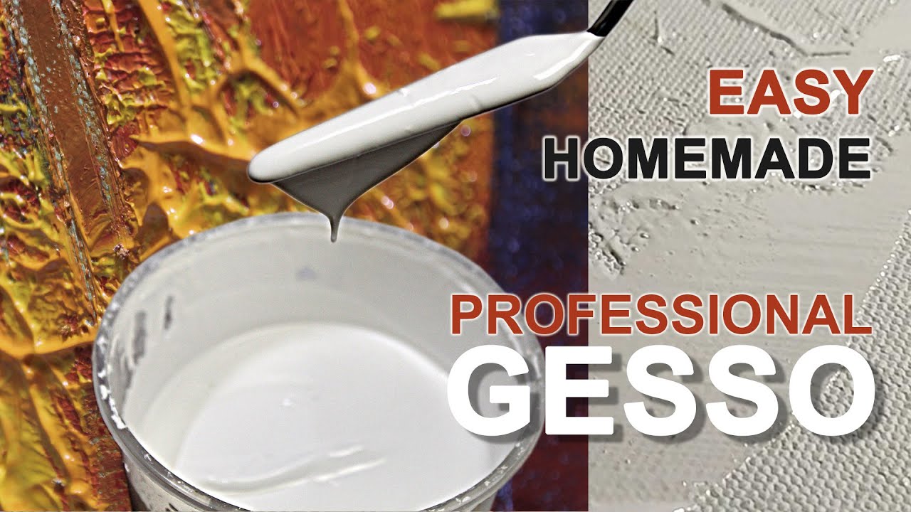 How to Make Gesso for Painting | Easy Homemade Recipe | No PVA - YouTube