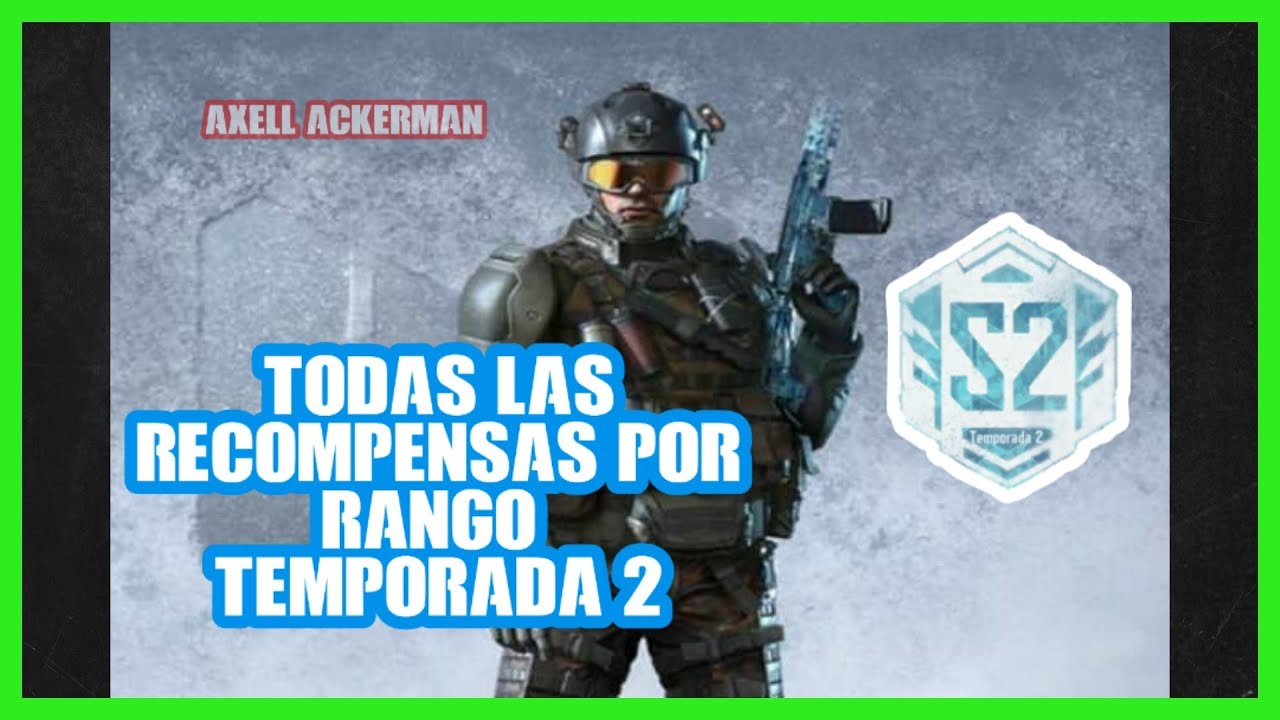 [COD MOBILE] 🏆🎖️TODAS las RECOMPENSAS DE RANGO S2 ||MJ Y BR TEMPORADA 2 ...