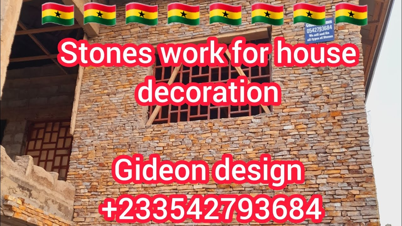 Ghana stone// we are available for all your house decoration - YouTube