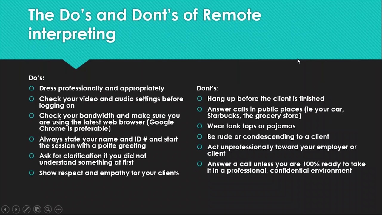 Ideas by Interpreters Episode 10 Remote Interpreting Etiquette - YouTube