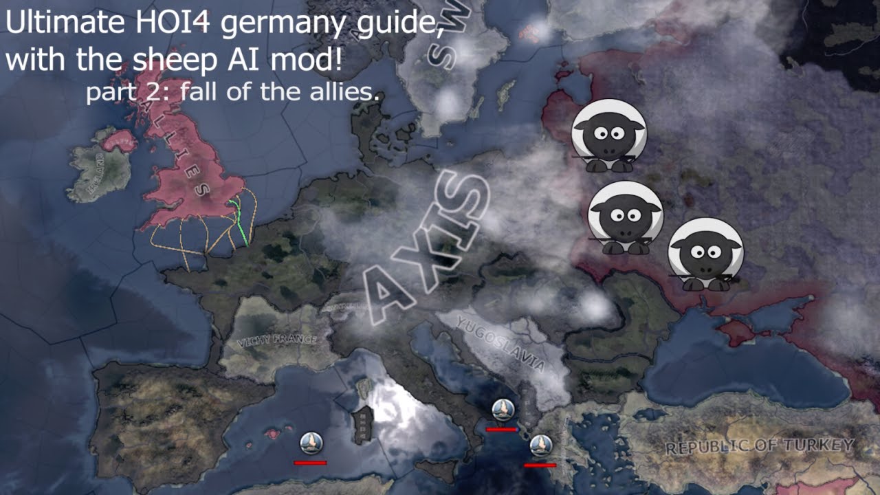 Ultimate Hoi4 Germany guide, with the sheep Ai mod. part 2 - YouTube