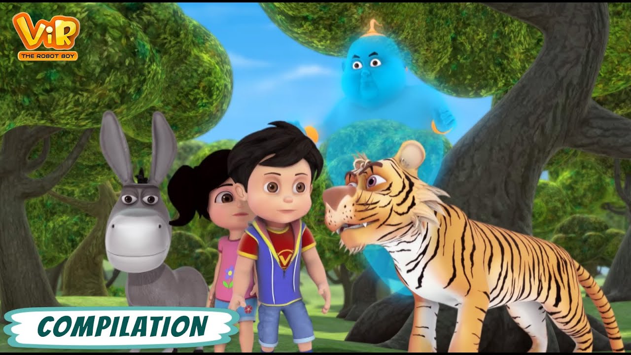 VIR: The Robot Boy Cartoon In Hindi | Tiger Ne Kiya Attack ...