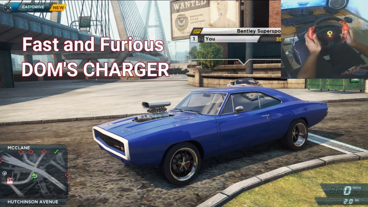 Dodge Charger R/T Dom's car in NFS Most Wanted 2012 with Ferrari racing ...