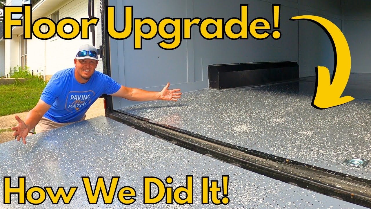 Upgrading Our Enclosed Trailer Floor With A Poly Coating! Here's How We ...