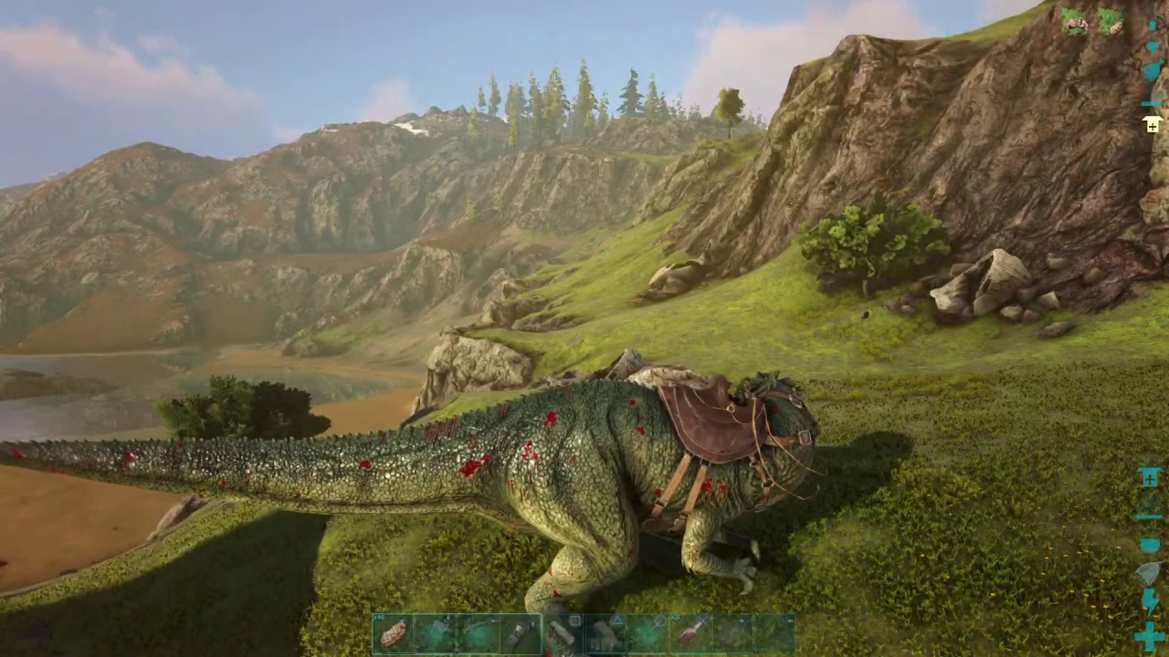 ARK Survival evolved Average Raised GIGA vs WILD LEVEL 50 GIGA - YouTube