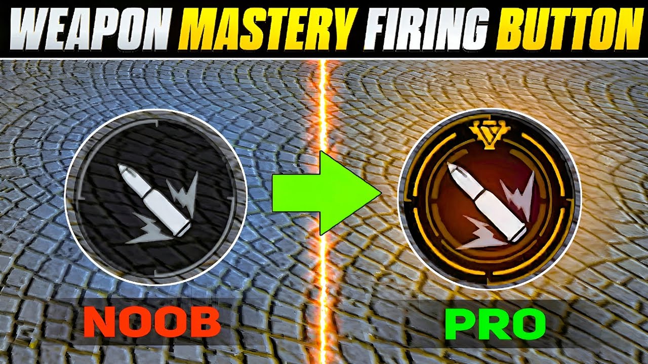 Mastery Golden Firing Button Free Fire | Weapon Mastery Firing Button ...