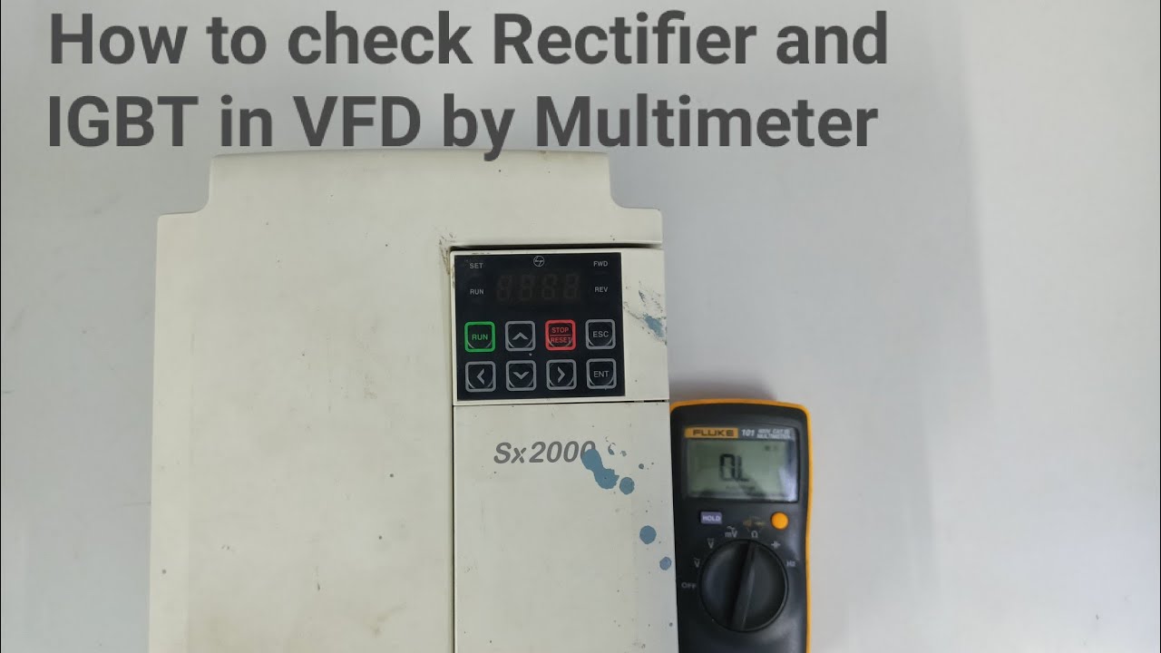 How to check VFD IGBT and Rectifier - YouTube
