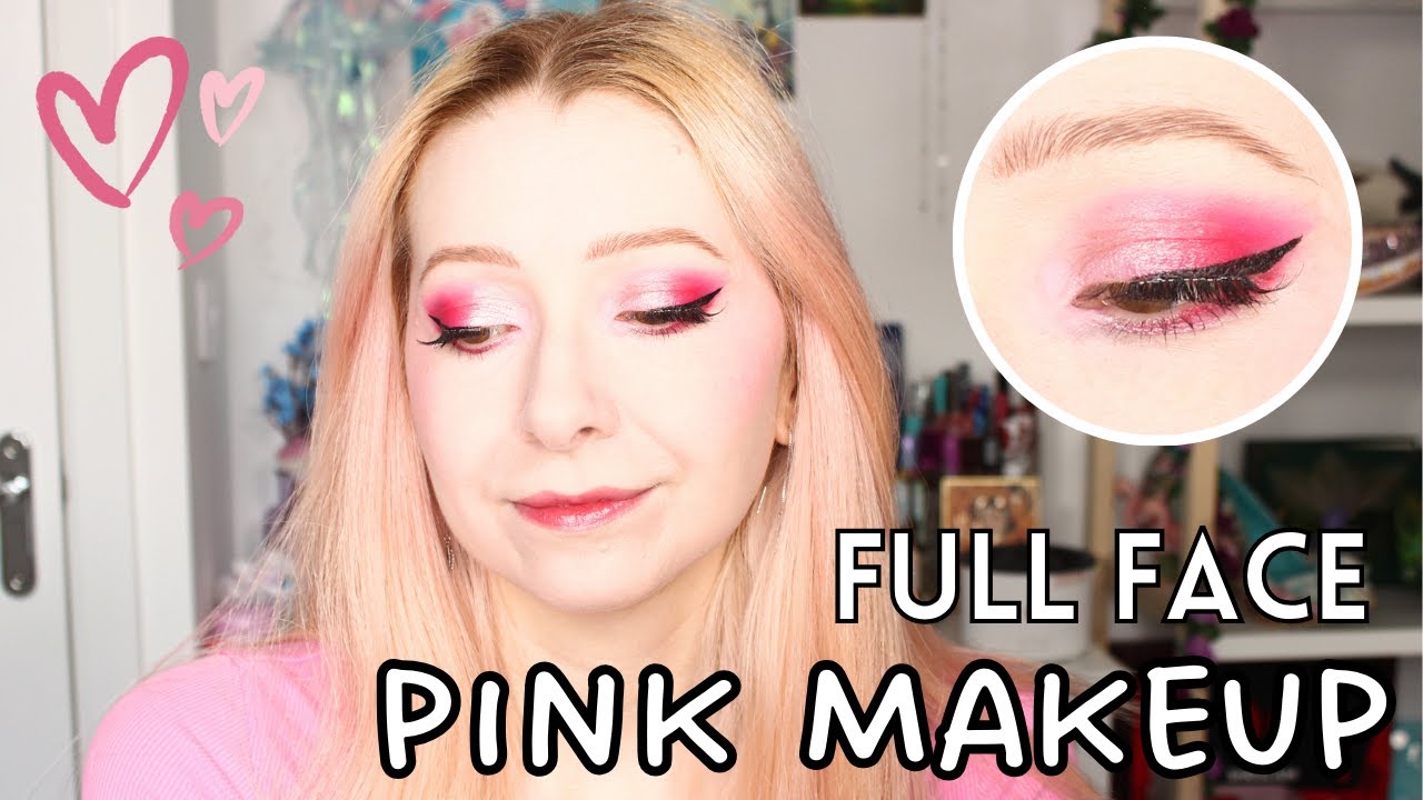 Full Face Pink Makeup Challenge | Pretty in Pink Glam 💕 - YouTube