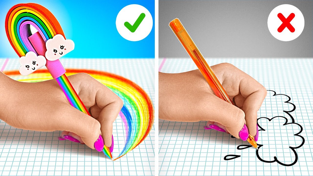 GENIUS SCHOOL CRAFTS || Get Creative with These Ideas! Hacks for ...