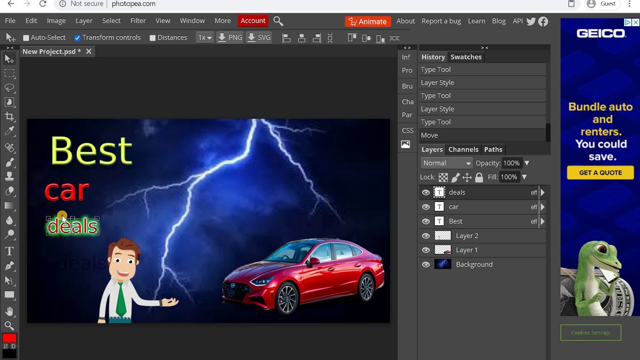 How to create a thumbnail for free - YouTube
