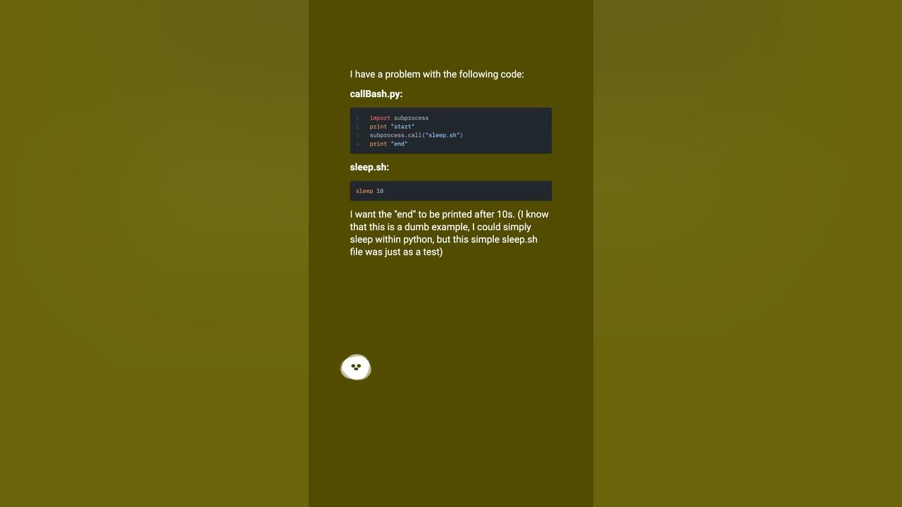 Running bash script from within python #shorts - YouTube