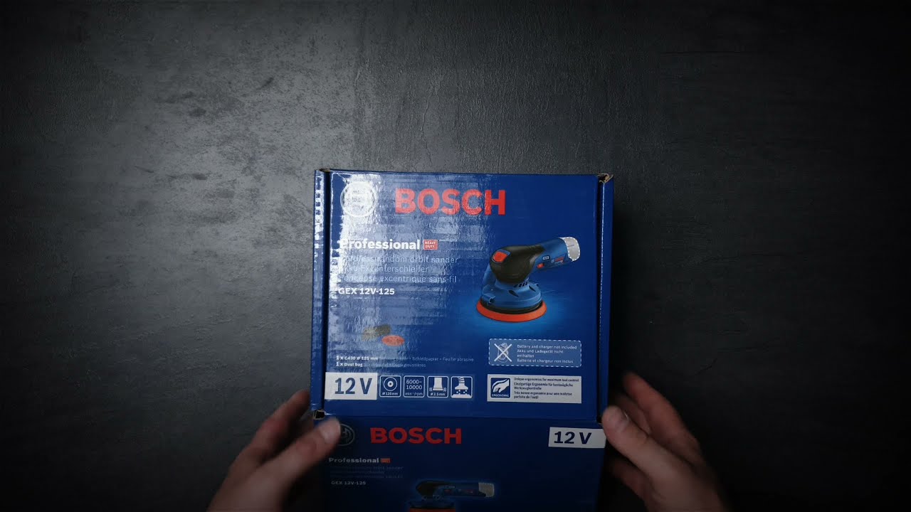 BOSCH GEX 12V-125 Professional - YouTube