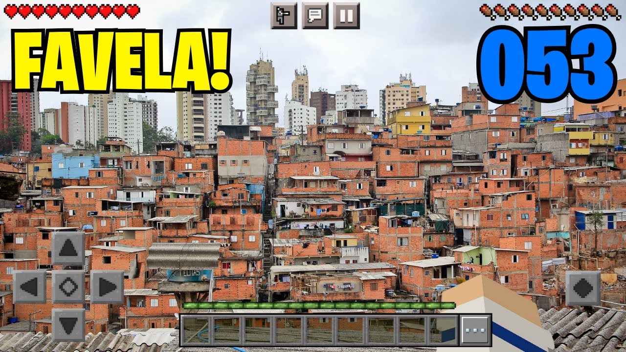 A FAVELA GIGANTE NO MINECRAFT!! - Construindo uma Cidade 5 #53 - YouTube