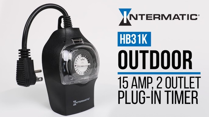 Intermatic 15 Amp Digital Residential Hardwired Lighting Timer ...