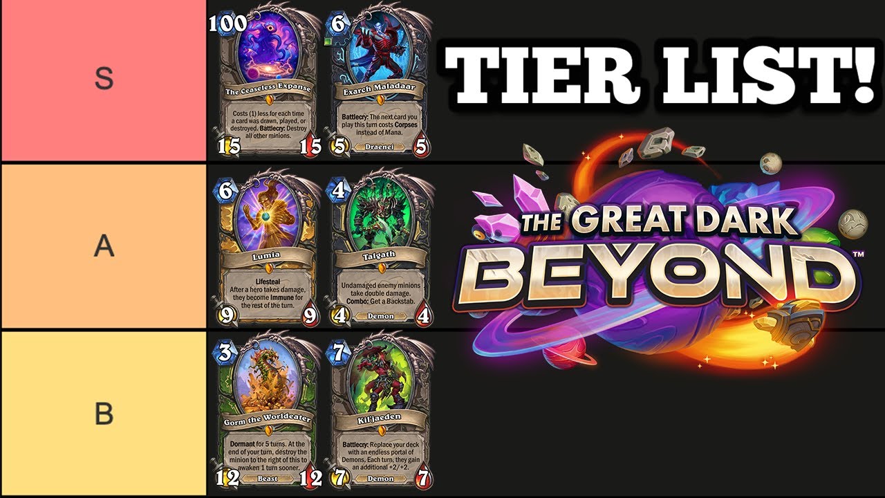 A Tier List of EVERY Legendary from The Great Dark Beyond! - YouTube