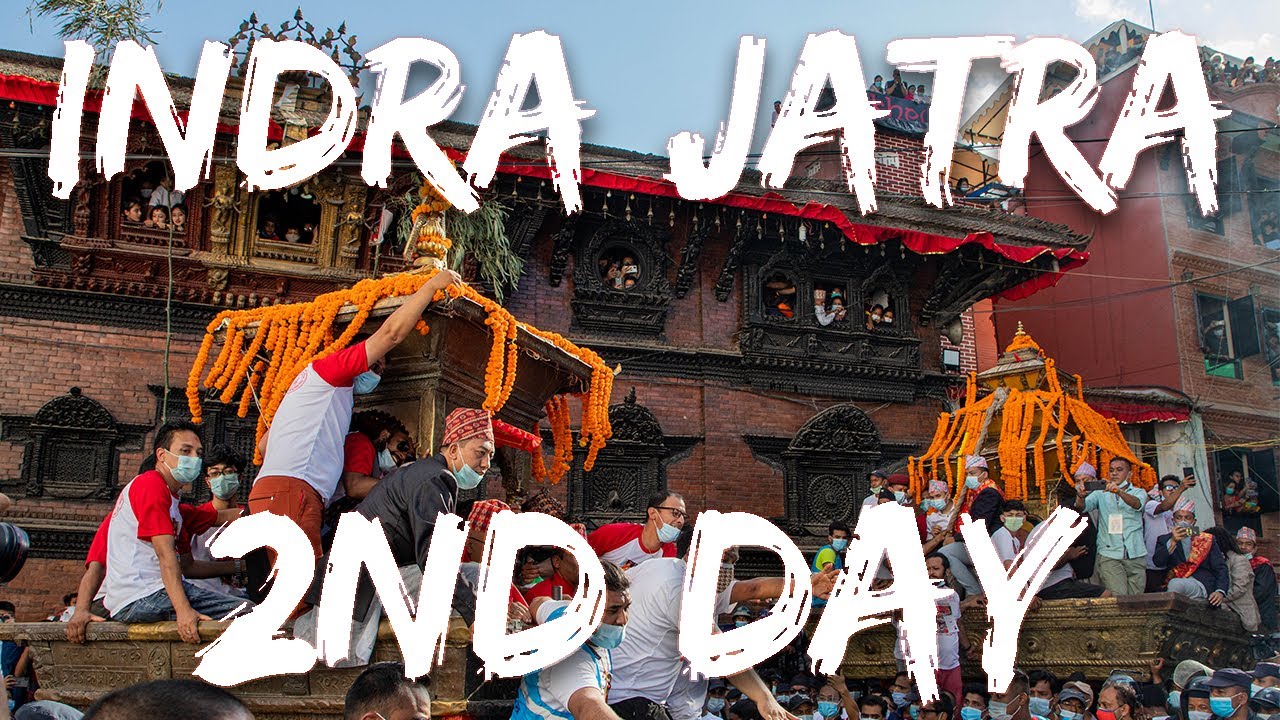 Indra Jatra 2nd Day | Ganesh Bhairab & Kumari Rath Yatra | Yenya Punhi ...