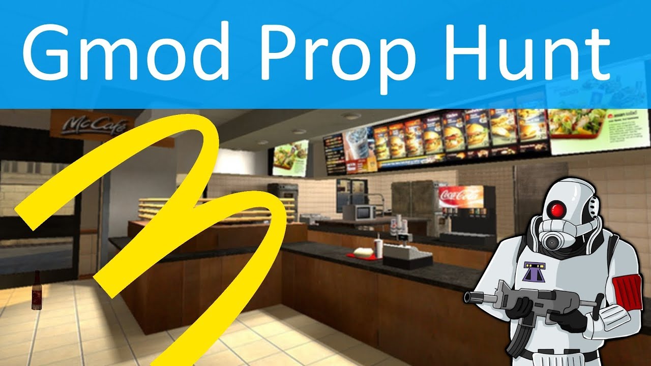 GMOD PROP HUNT IN MCDONALDS - YouTube