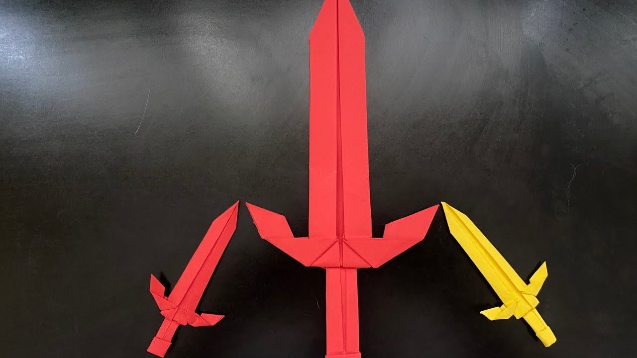 How To Make A Paper Sword | Origami Sword - YouTube