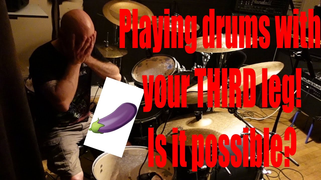 Playing drums with your third leg! Is it even possible? Drummer puts ...