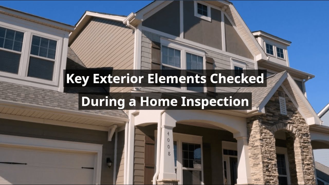 Exterior Elements Checked In A Home Inspection | Dream Home Inspections ...